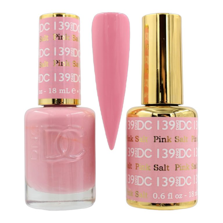 DND DC Matching Pair Gel and Nail Polish – 139 Pink Salt - JenaesNails